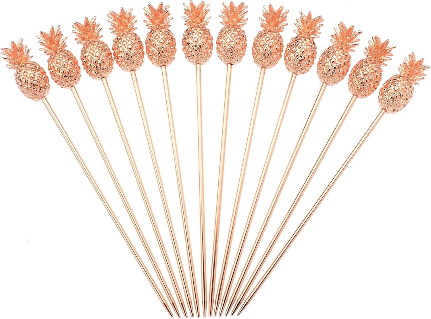 Copper Cocktail Pick with Pineapple Top – 12/Pack – Abraham ...